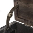 Household Essentials White Washed Rustic Decorative Wooden Trunk, Large ...
