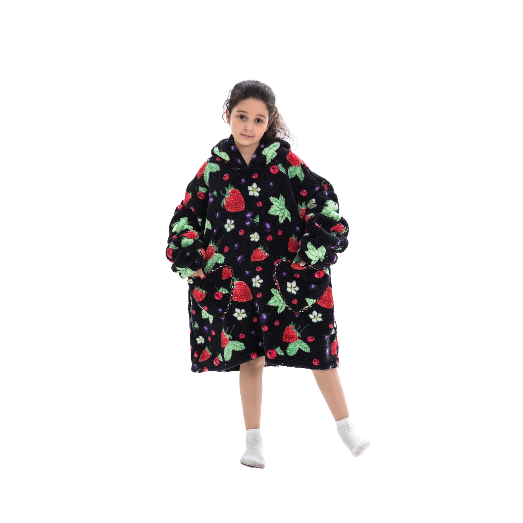 Click here for Caitzr Oversized Wearable Blanket Hoodie For Adult... prices