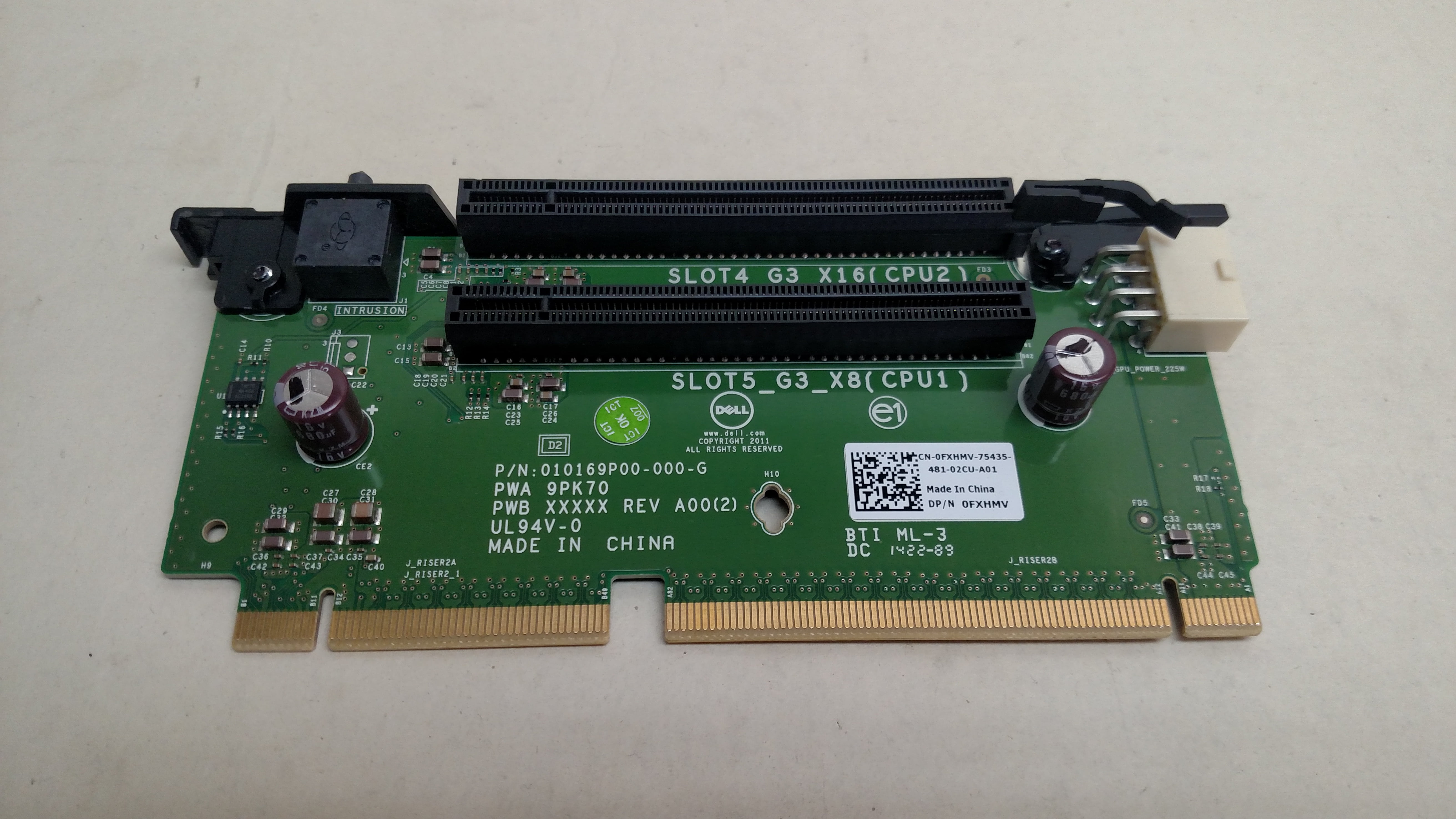 Refurbished Dell FXHMV PCI Express X8 Riser Card For Poweredge R720XD refurbished-dell-fxhmv-pci-express-x8-riser-card-for-poweredge-r720xd