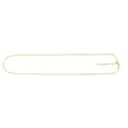 14k Yellow Gold 0.95mm Concave Adjustable Box Chain, Draw String Clasp ...