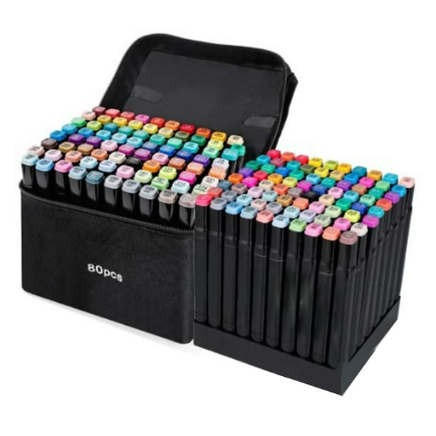 Drawing Markers, Different Ended Double Tip Markers Kit for Classroom ...