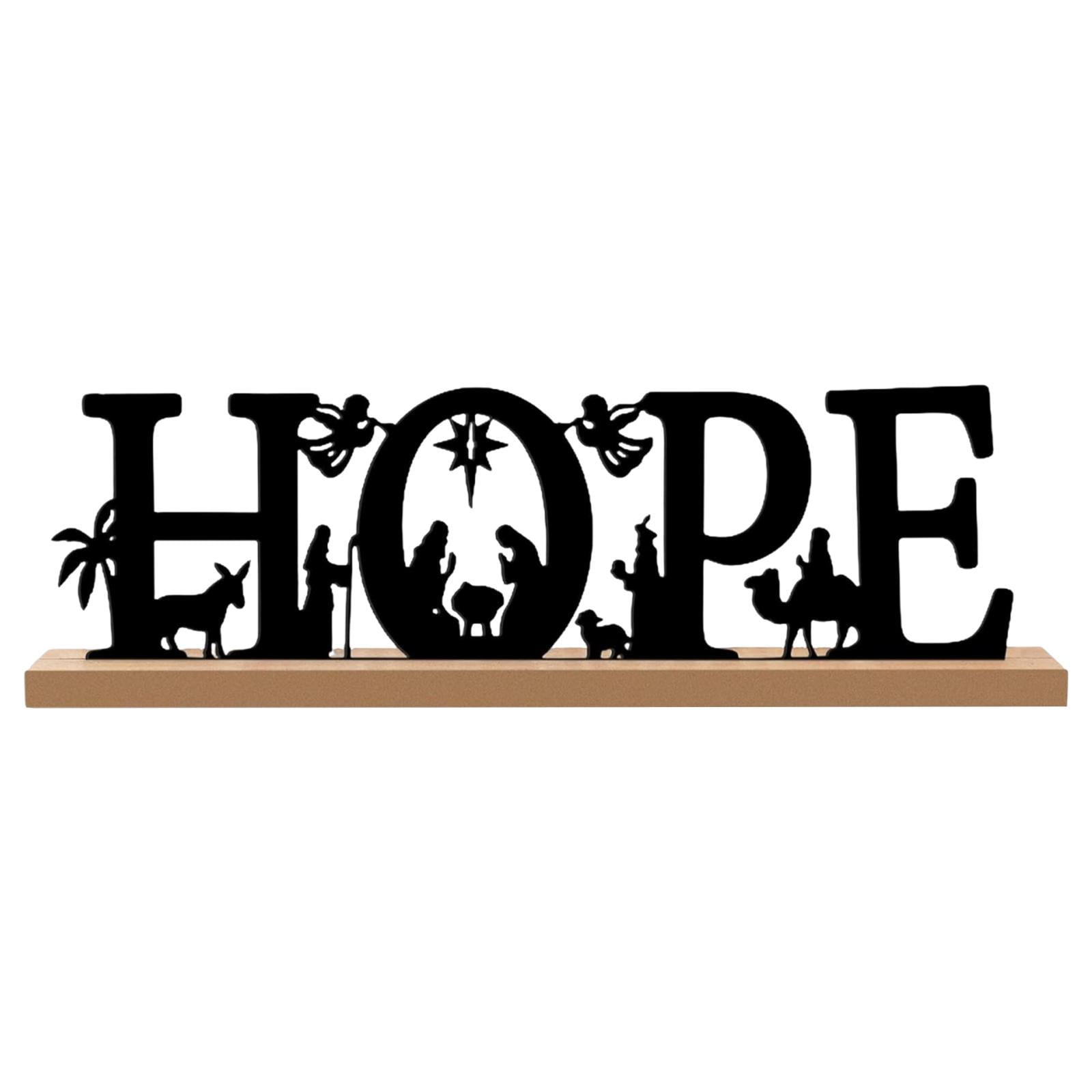 Belén de metal, adornos navideños, decoración navideña. ESPERANZA ...