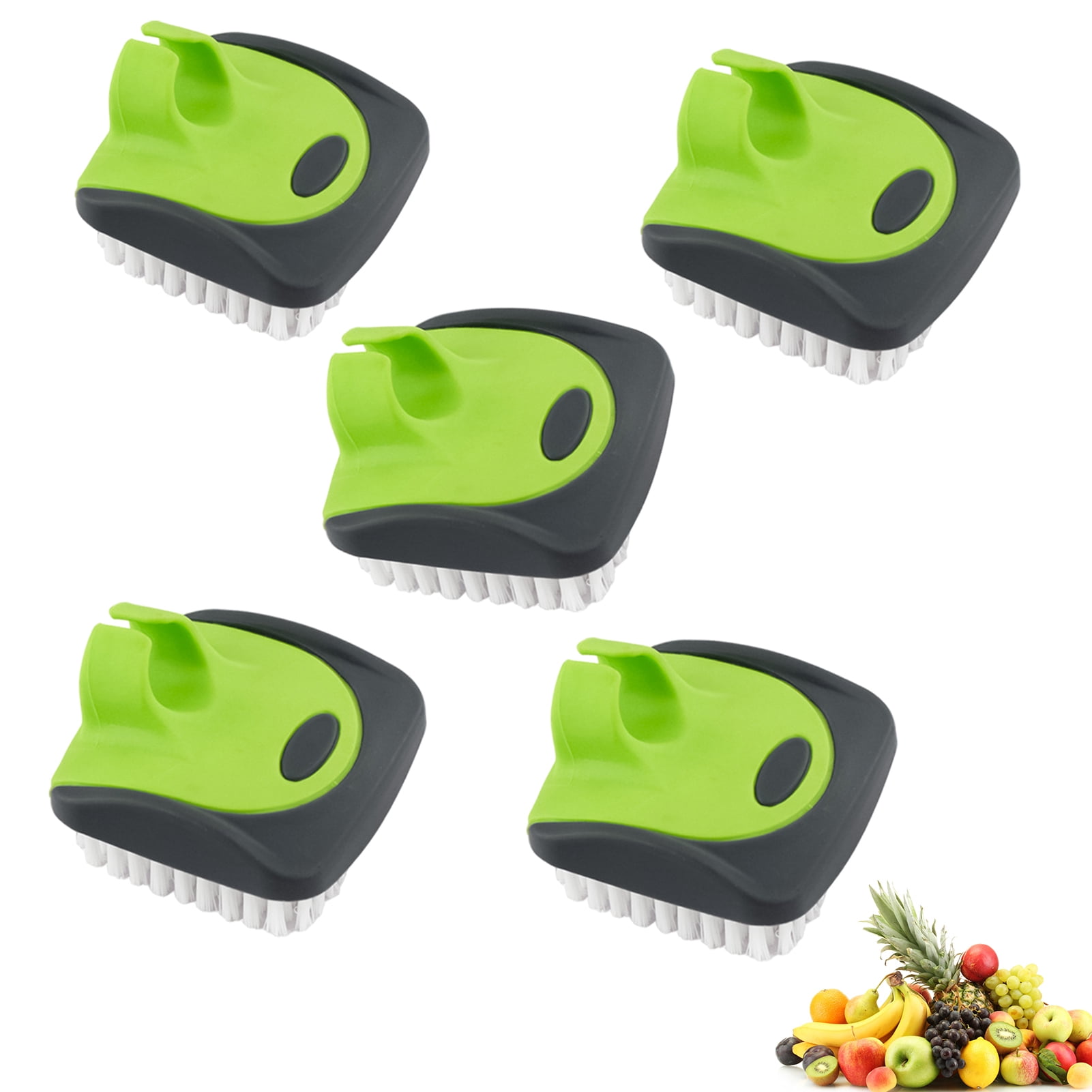 5pcs Vegetable Brush, Potato Brush Scrubber Veggie Cleaning Brush Food ...