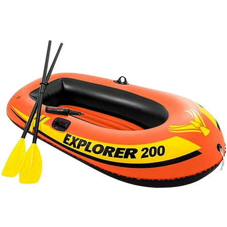 Portable Inflatable Boat, 2/3 Person Inflatable Pool Floats with Double ...