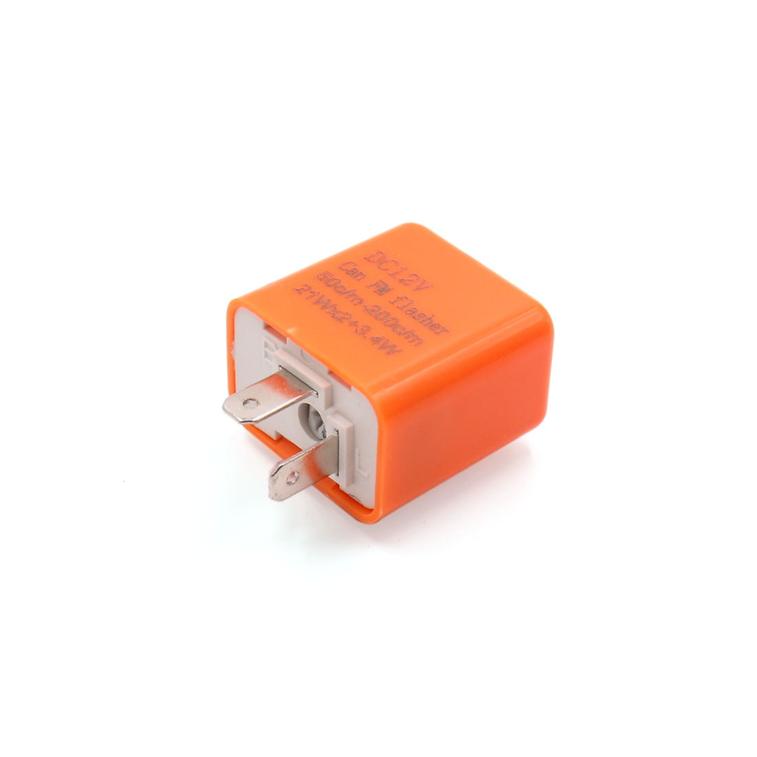 Orange 12V 42W 2 Pin Adjustable Frequency LED Flasher Relay for ...