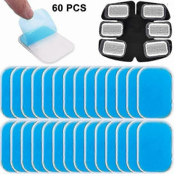 60 Gel Pads for Abdominal Muscle Stimulation Replacement Sheets ...