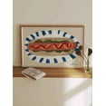 Affixzi American Hot Dog Horizontal Print, Kitchen Wall Art, Fourth of ...