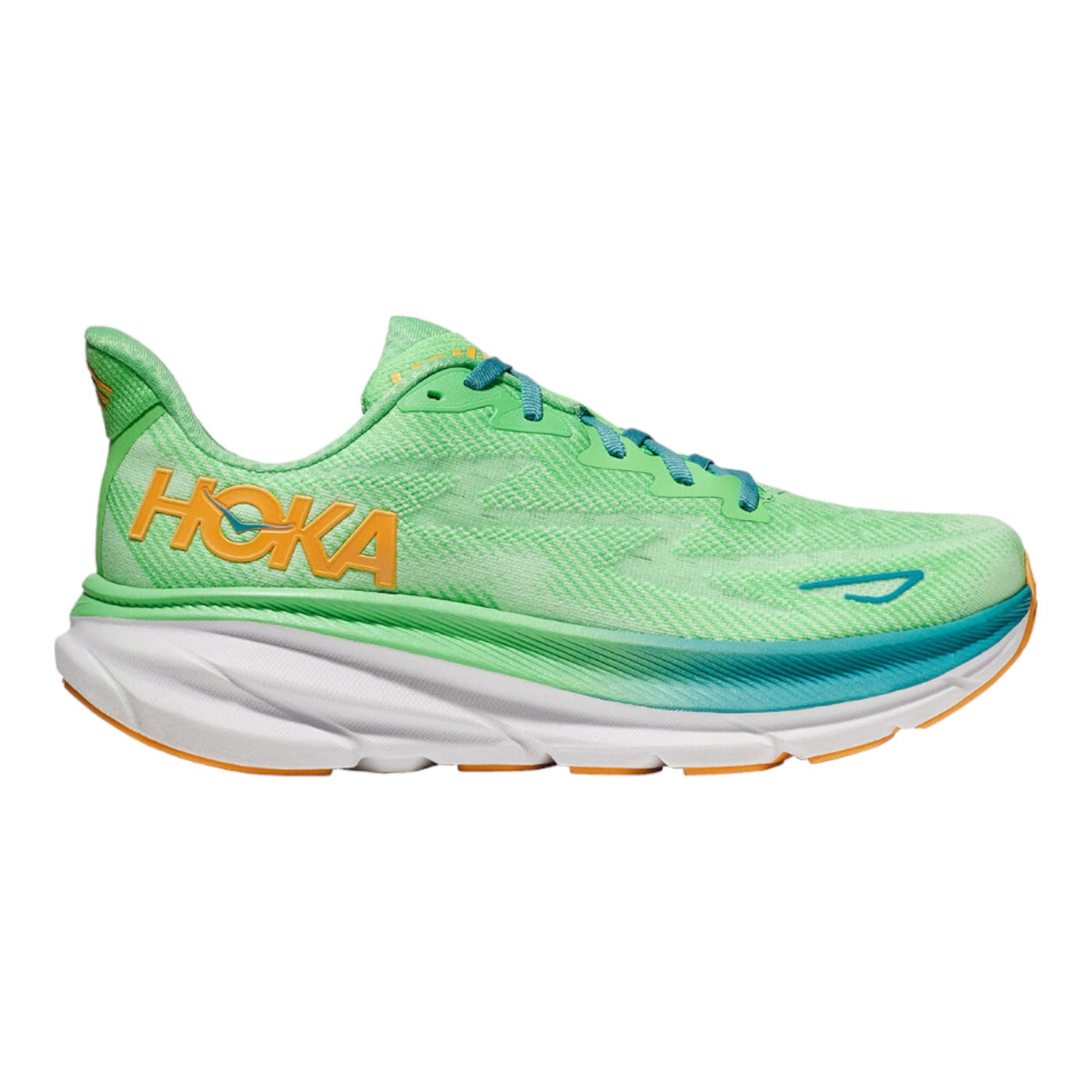 Tenis HOKA Clifton 9 Color Verde Para Hombre Modelo 1127895ZLGL ...