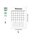 Pouches For Organization Wall Acrylic Weekly Planner Board Clear Dry ...