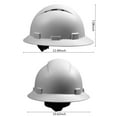 TOKISHI Full Brim Hard Hat OSHA Safety Helmet, Lightweight Carbon Fiber ...