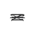 Lorell, LLR99530, Electric Desk Riser with Wireless Device Charging, 1 ...