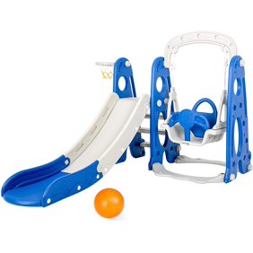 Blue Rabbit Play Outdoor Toddler/Baby Full-Bucket Swing with Chain ...