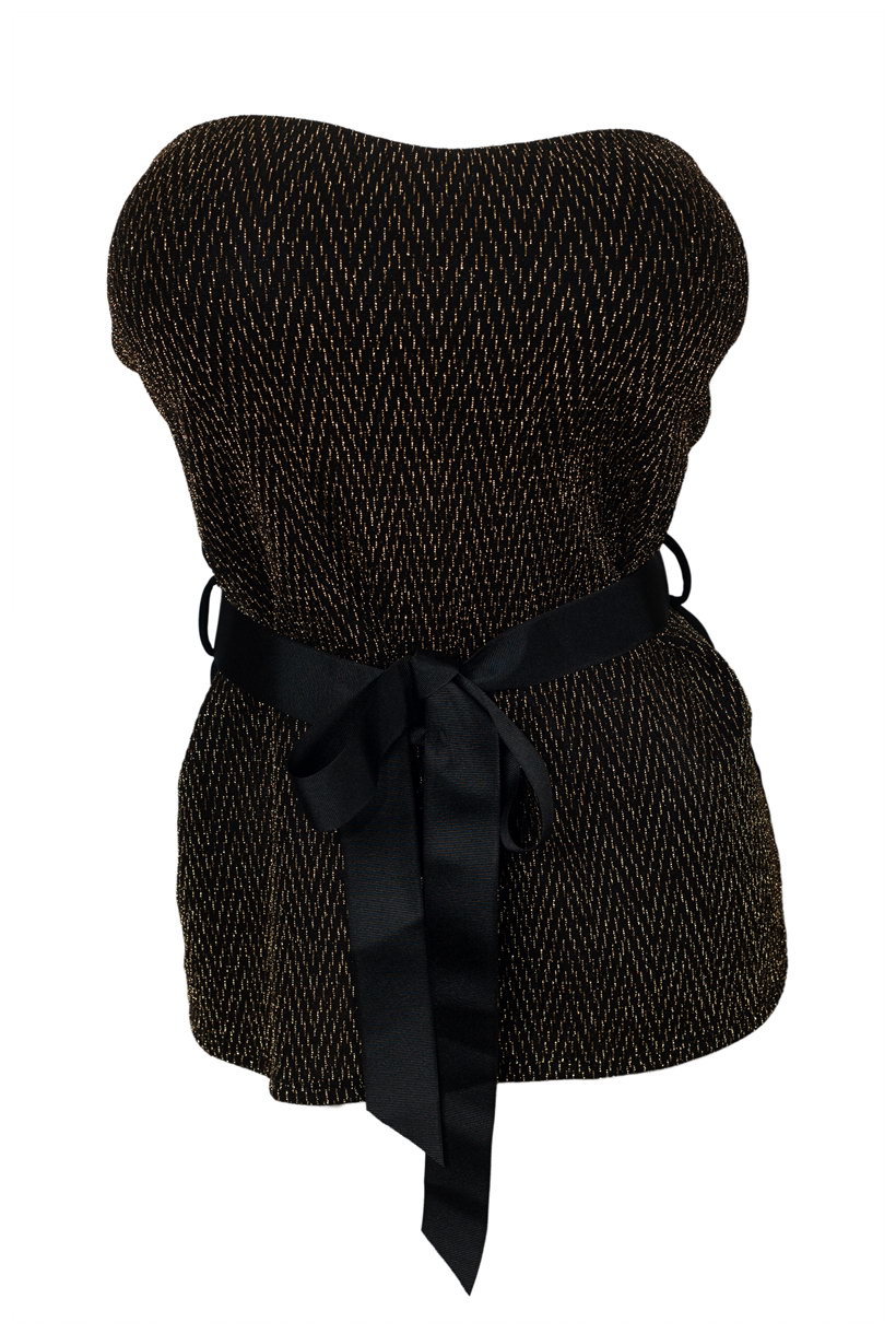 eVogues Plus Size Glitter Tube Top Gold - Walmart.com