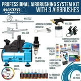 Master Airbrush Super Cool Runner Dual Fan Air Compressor Professional ...