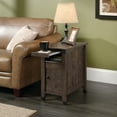 Sauder Carson Forge Side Table - Coffee Oak Finish - Shelf - Walmart.com