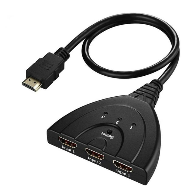 HDMI Switch,HDMI Pigtail Switch Splitter 3 in 1 out with High Speed ...