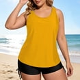Cadancy Bathing Suits for Women 3 Piece Tankini Top with Boyshorts ...