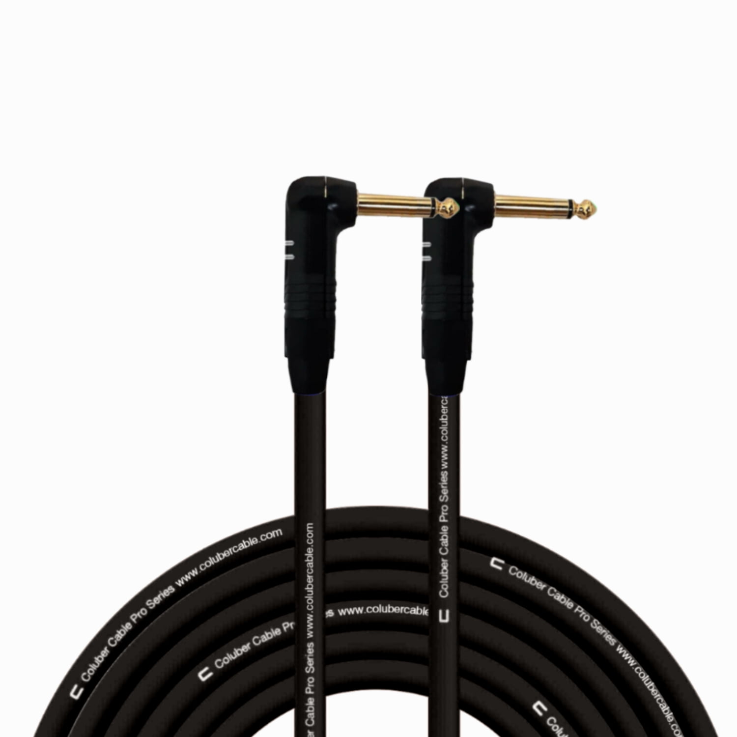 Coluber Cable Right Angle 1/4" TS to Right Angle 1/4" TS Pro Audio ...
