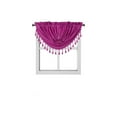 Set of 5 piece 2 panels R64 and 3 matching waterfall valances HOT PINK ...