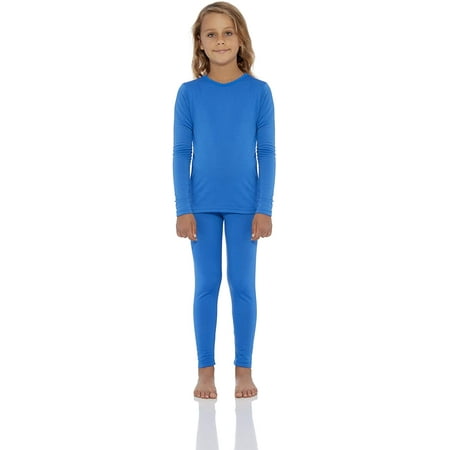 Thermal nderwear for Girls Thermals Kids Base Layer Long John Set ...
