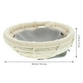 BESTYASH Simple Elegant White Hand Woven Bird Nest for Cages Indoor and ...