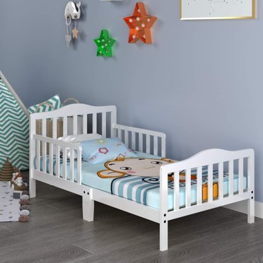 Free Shipping! Zimtown Toddler Bed, Wood Kids Bedframe Children Classic ...