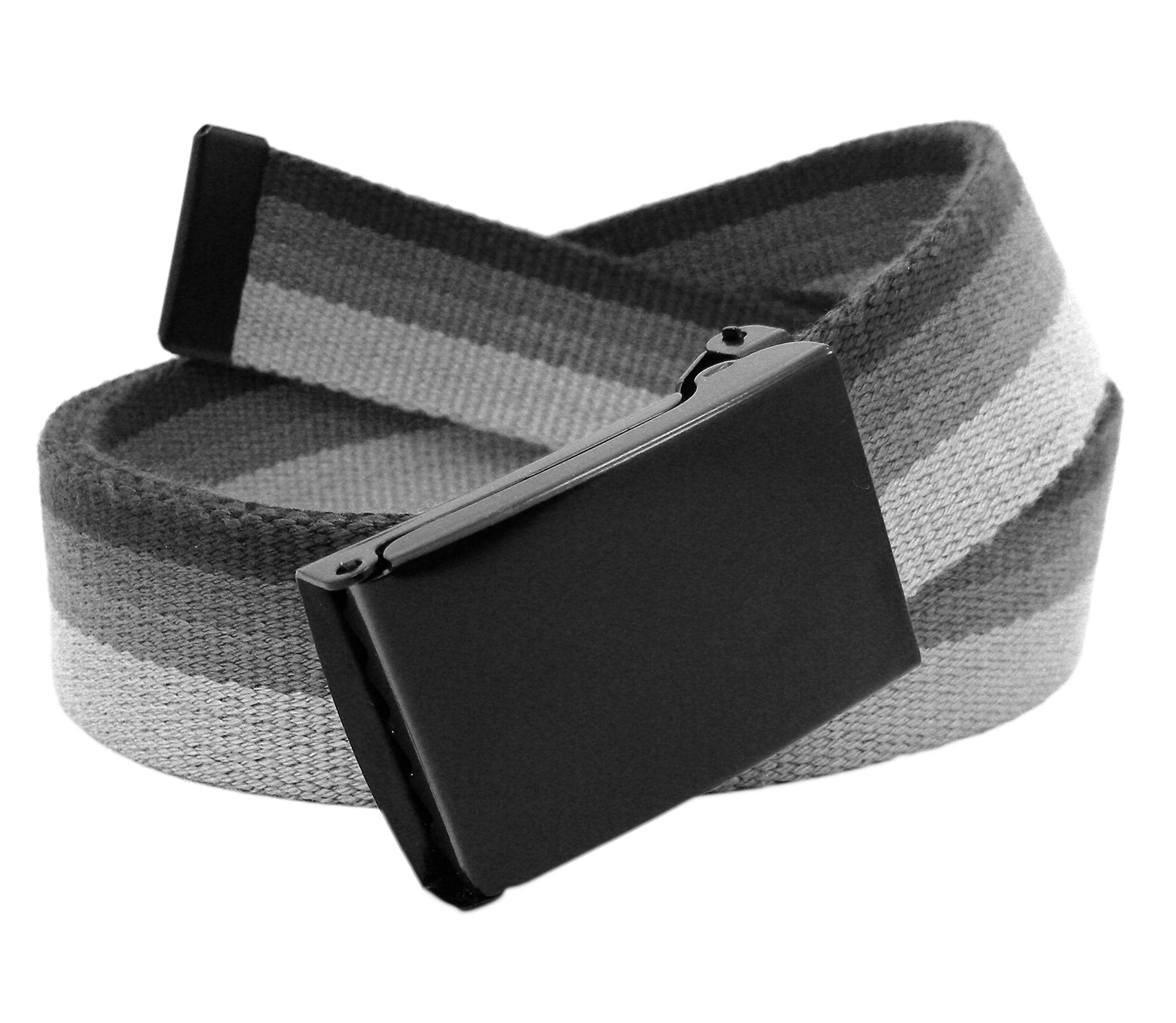 Men s Black Flip Top Military Belt Buckle With Canvas Belt Large men-s-black-flip-top-military-belt-buckle-with-canvas-web-belt-large