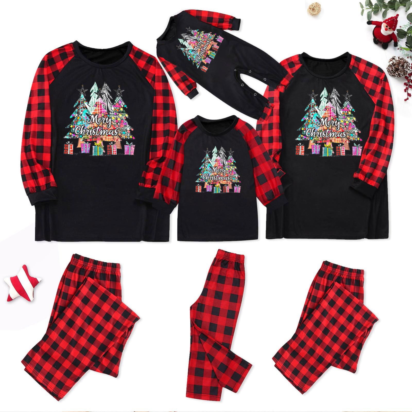 Click here for Penkiiy Matching Christmas Pajamas For Family Xmas... prices