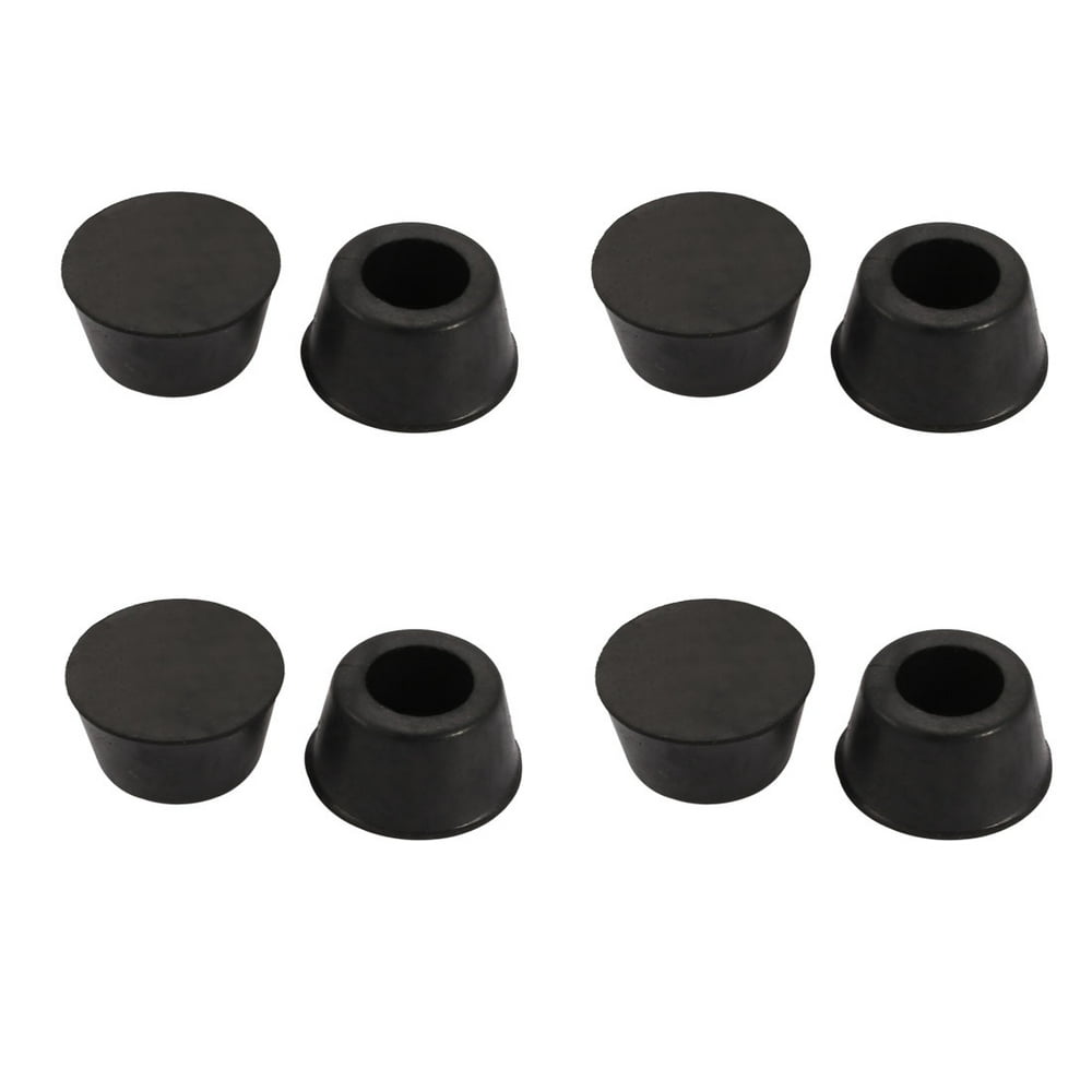 8pcs Desk Chair Round Rubber Leg Cap Floor Protector 15mm Inner ...
