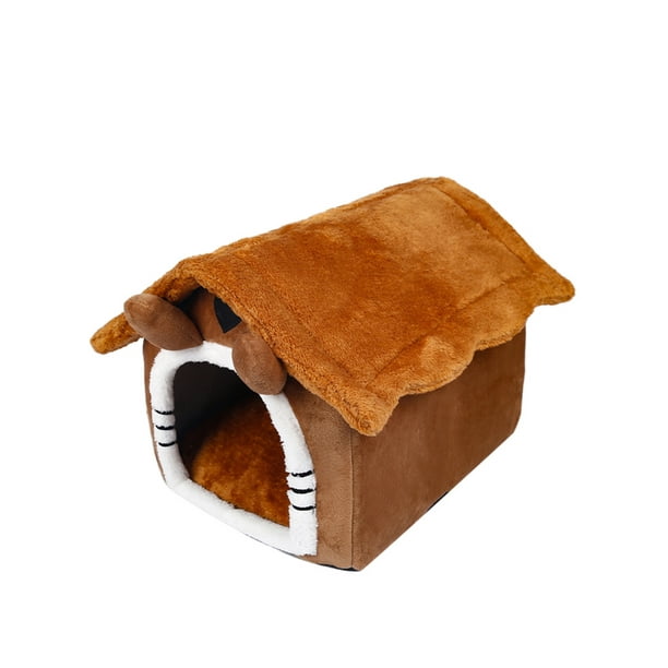 Goory Rabbit Cat House Plush Pet Beds Puppy Pad Cats Bed Indoor Fuzzy ...