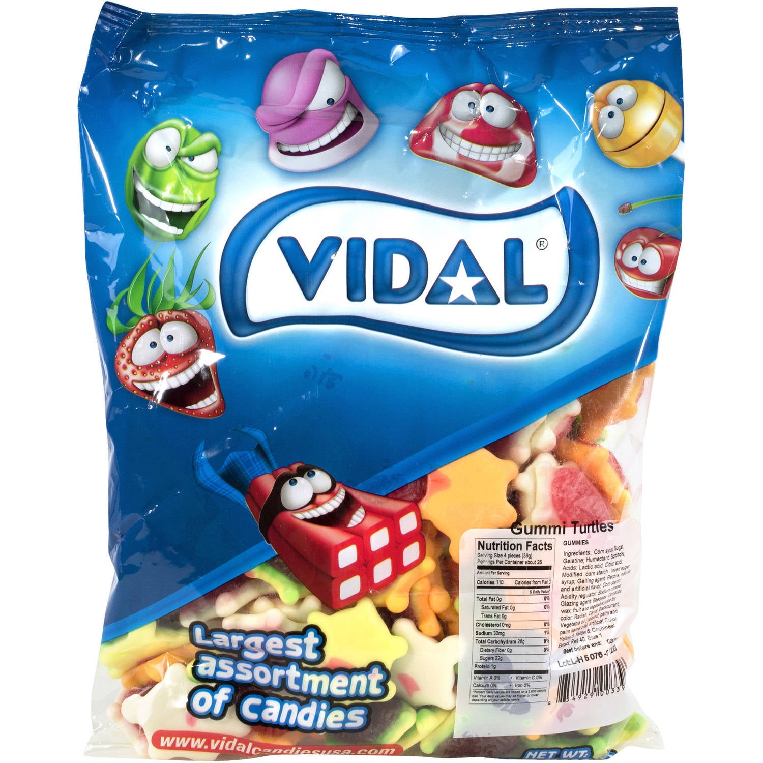 Vidal Gummi Turtles, 2.2 lbs - Walmart.com - Walmart.com