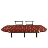 Royal Futon Couch, Nobility Themed Medieval Crown Pattern Antique ...