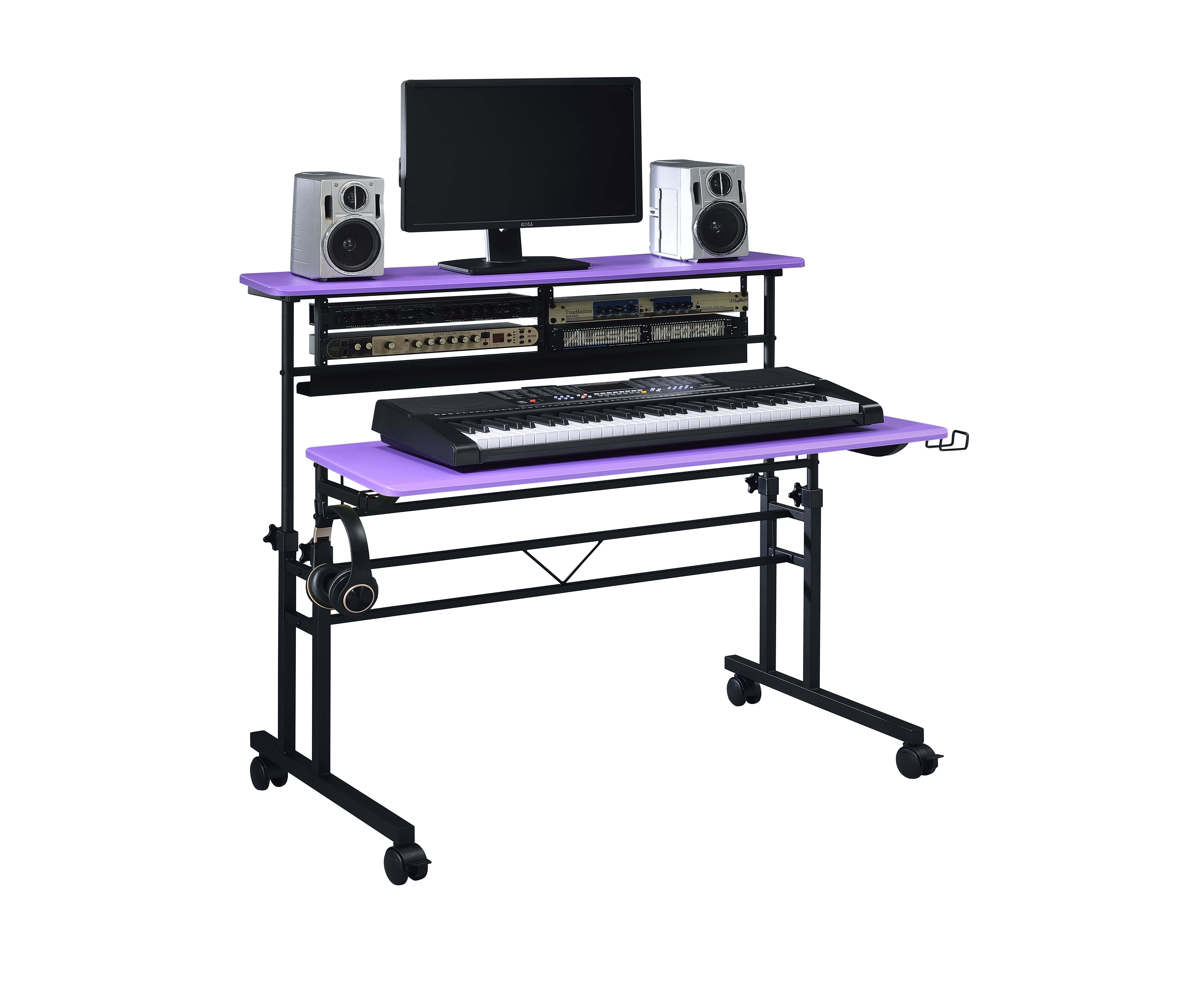 Musiea BE100 Series Sit-Stand Music Recording Studio Desk Workstation w ...