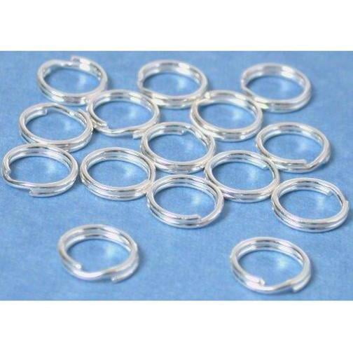 15 Sterling Silver Split Rings Charm Bead Parts 7.5mm - Walmart.com