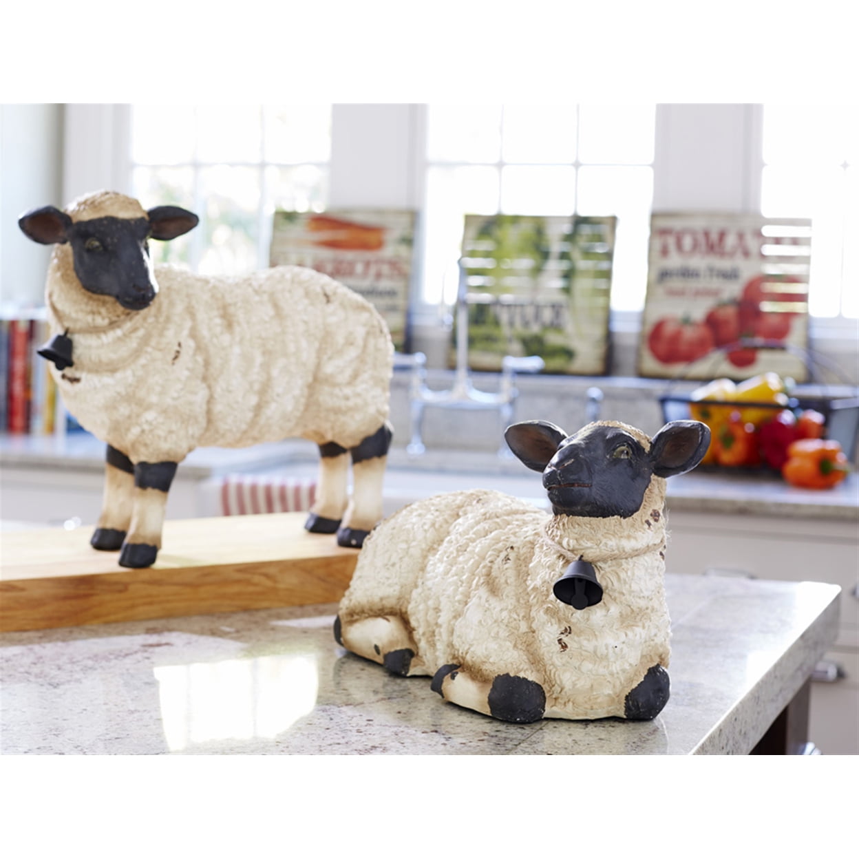 Sheep (Set Of 2) 9.5"H, 14.75"H Polyresin - Walmart.com