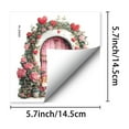 HOARBOEG 4Pcs Valentines Day Window Stickers, Large Decorative Static ...