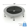 Infans 38" Mini Folding Trampoline Portable Recreational Fitness ...