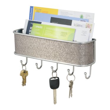 Mainstays Iron Finish Key Rack with 3 Hooks, Mounting Hardware Included ...