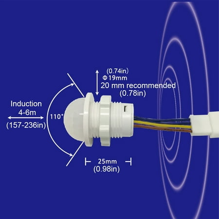 Motion Sensor Light Switch Indoor Outdoor PIR Infrared sensor; PIR ...