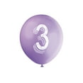Latex Chalk Design Number 3 Balloons, Assorted, 12 in, 6ct - Walmart.com
