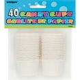 Unique Paper Candy Cups 40pc White - Walmart.com