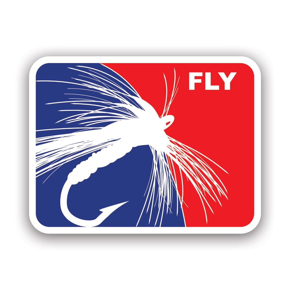 Fly Fishing Sticker Decal - Self Adhesive Vinyl - Weatherproof - Made ...