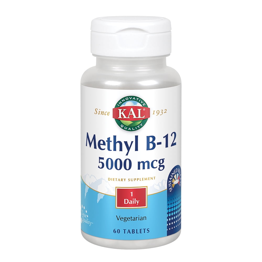 KAL Methyl B-12 5000 mcg Sustained Release | Healthy Metabolism, Energy ...