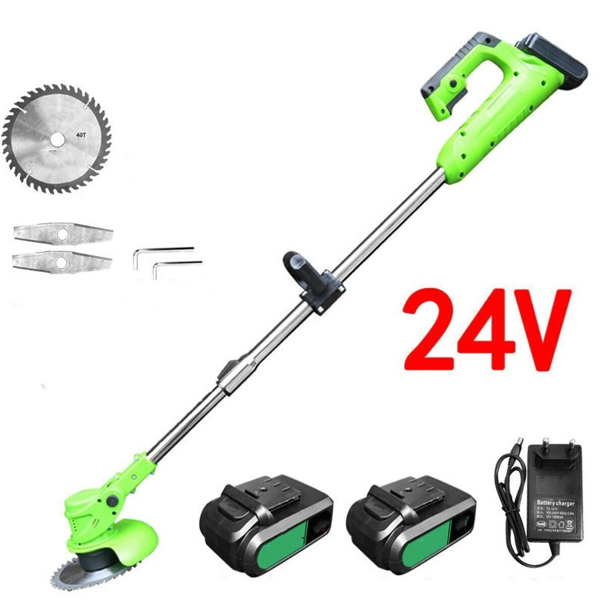 24V Grass Trimmer, Cordless String Trimmers, Lightweight Weed Wacker ...