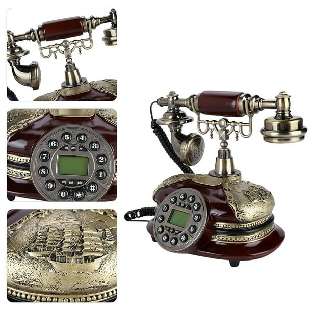 Téléphone à Cadran Vintage, Téléphone Rétro Exquis, Double Système Pour ...