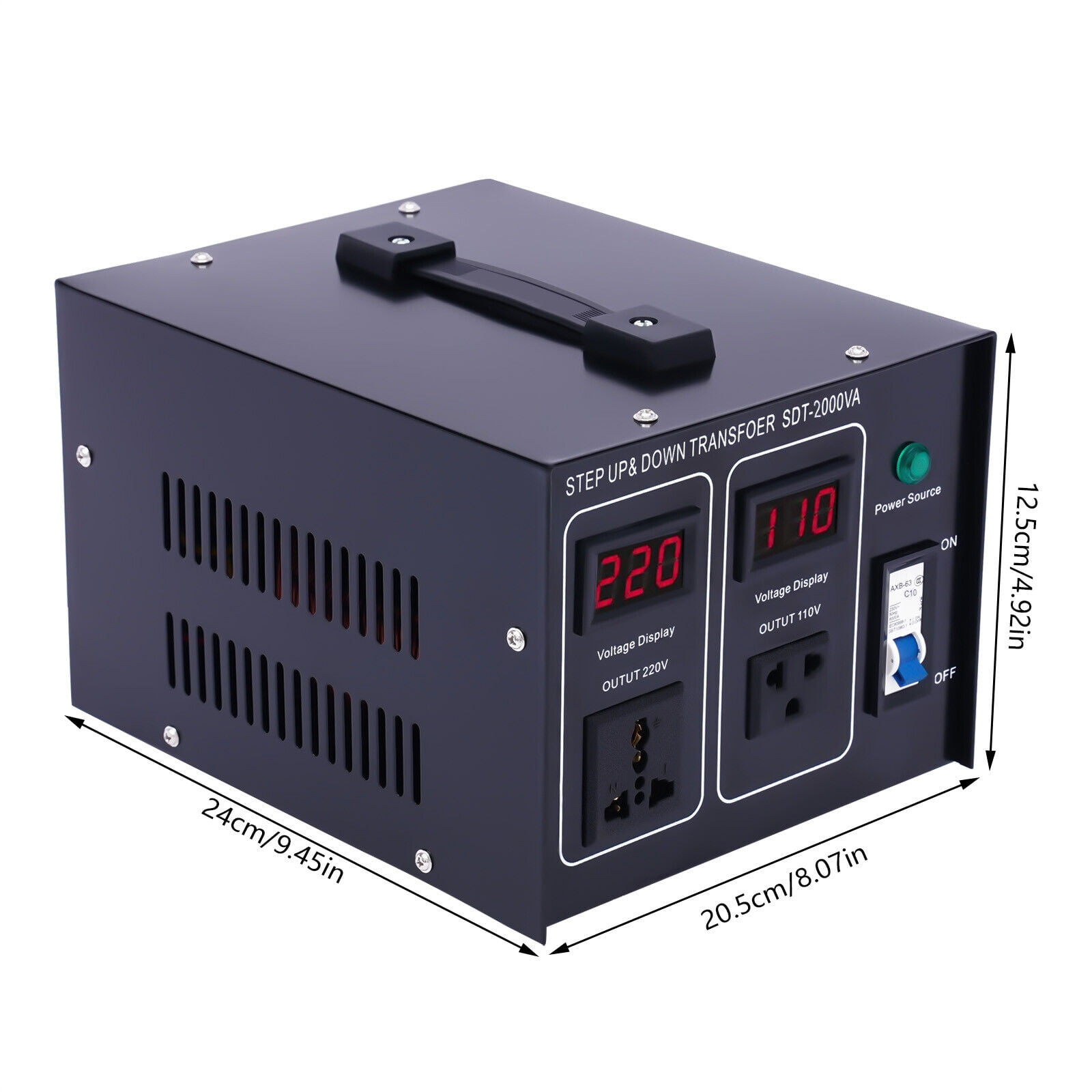 Miumaeov Step UP/Down Transformer 220v to 110v Voltage Converter 220 to ...