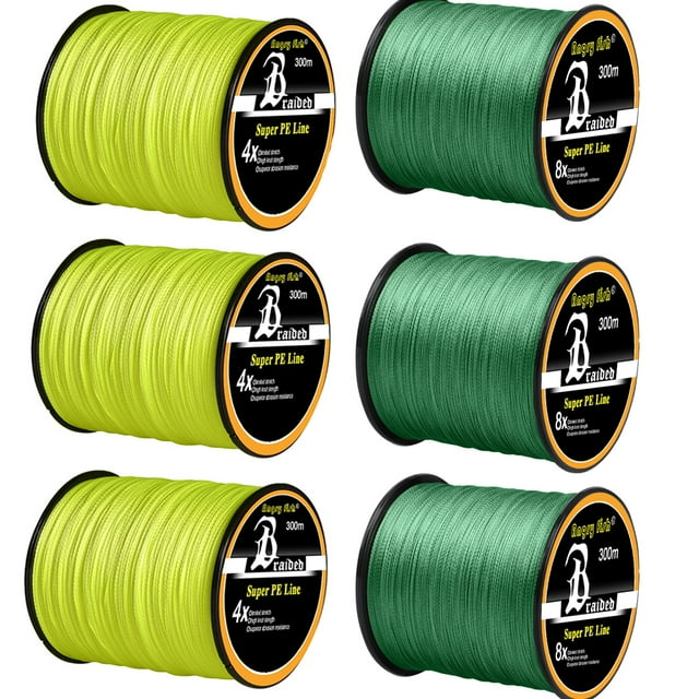 Autoez Fishing Line Super Strong Braided Fishing Line 12-100LB 4/8 ...