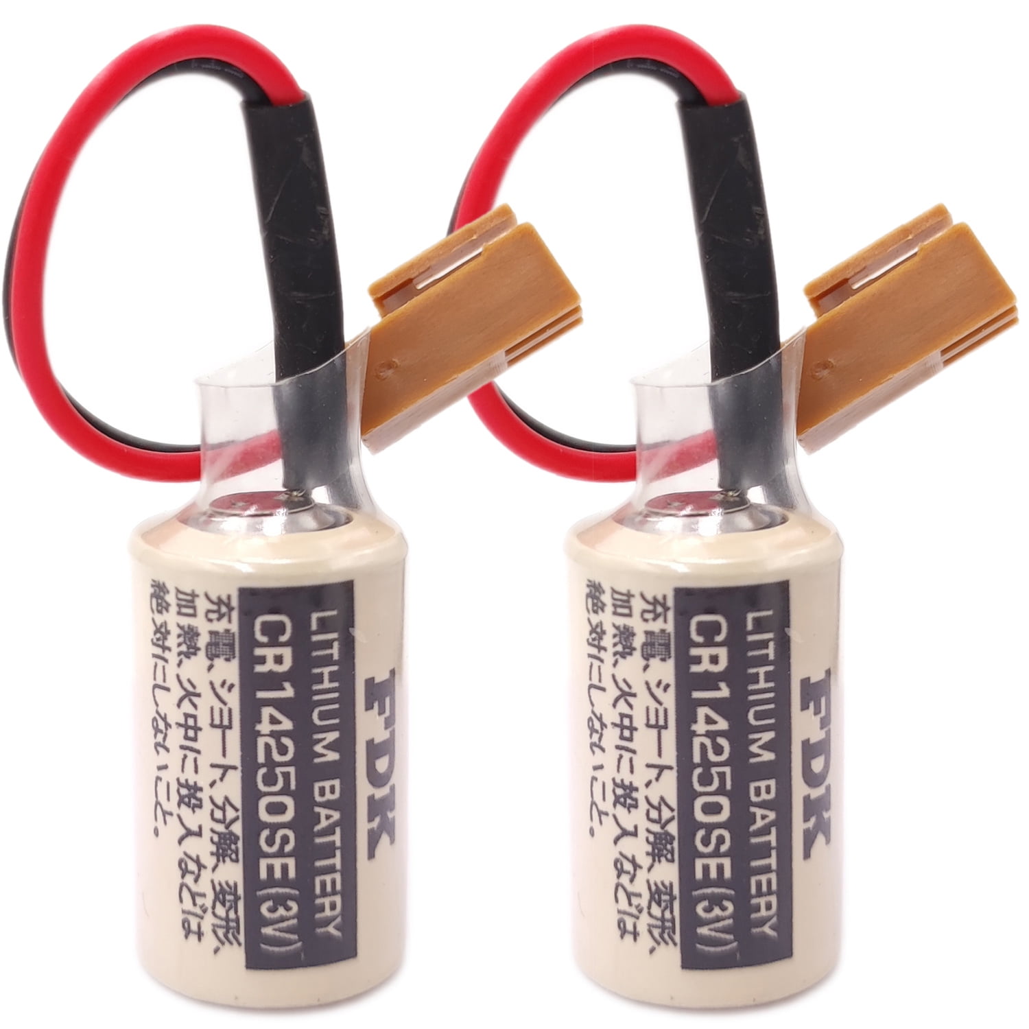 2Pcs FDK CR14250SE 1/2AA 3V PLC Battery 1747-BA Backup Power Supply ...