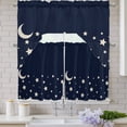 3 Pieces Swag Kitchen Curtains Set, Modern Valance Swag & Small Window ...