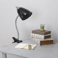 Simple Designs 17.5" Flossy Flexible Gooseneck Clip Light Desk Lamp ...